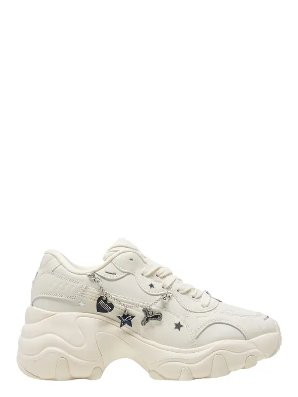PUMA Pulsar Wedge Chain Sneakers - Cream