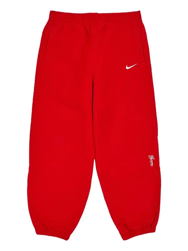 Supreme X Nike Sweatpants - Red