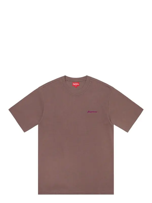 Supreme Washed Short-sleeve Tee - Brown
