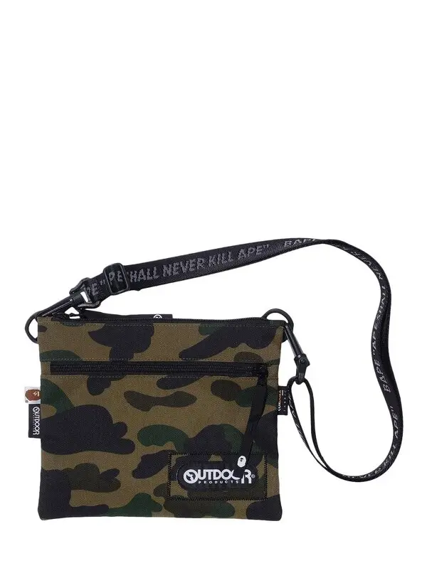 A BATHING APE X Outdoor Products 1st Camo Mini Shoulder Bag - Green