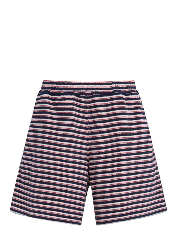 Marni Striped Terry Cloth Pants - Blue