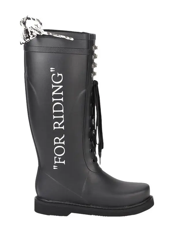 Off-White Rain Boots - Black