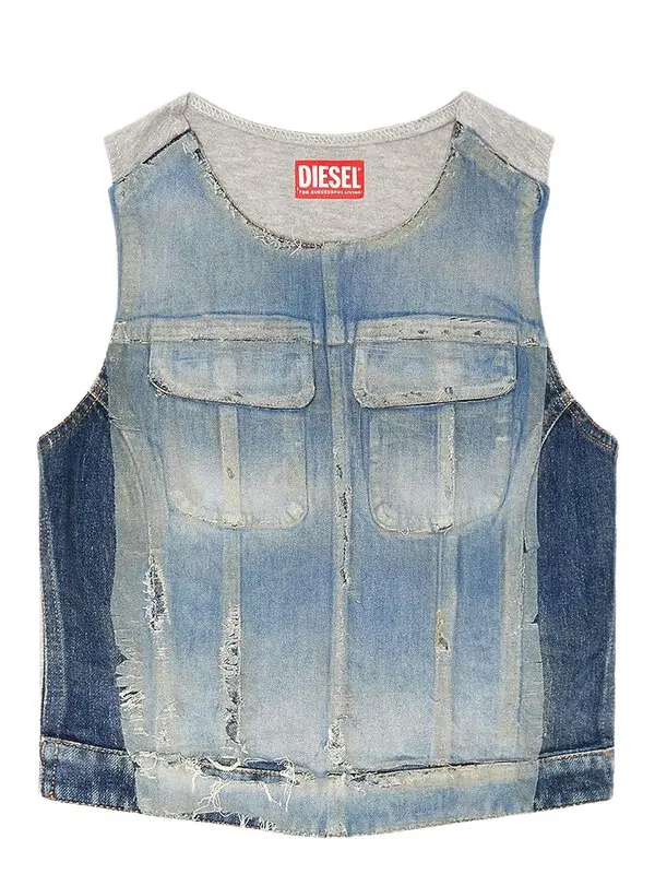 DIESEL® De-benedicta-s Denim Top - Blue