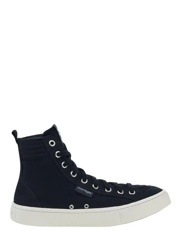 COURREGES Bitume Canvas Sneaker - Black