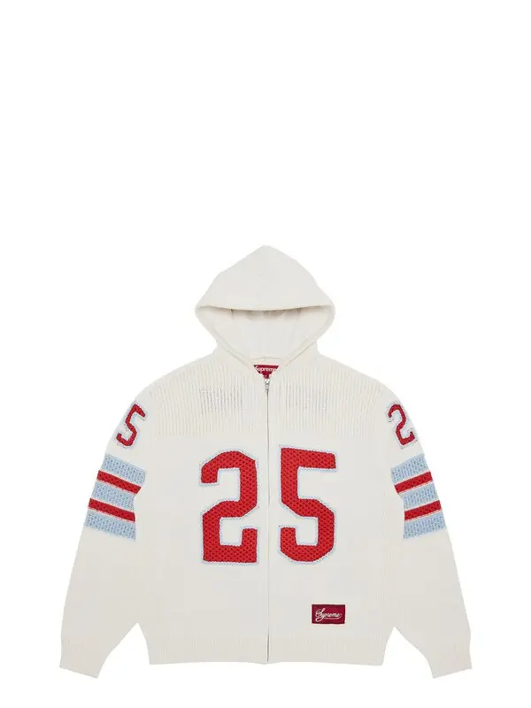 Supreme Sport Zip Up Hooded Sweater - White