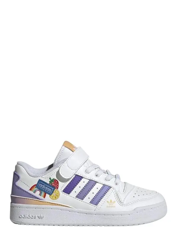 Adidas Forum Low J 'fruits & Rainbow Patches - White