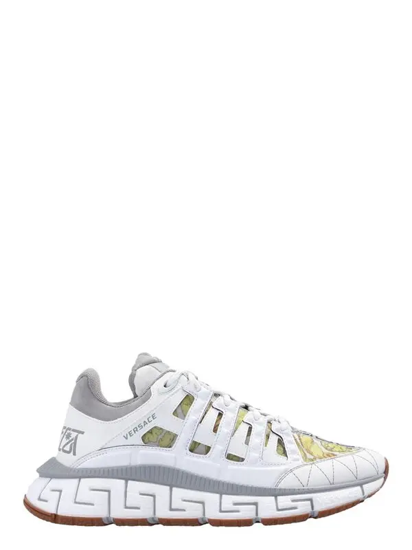 Versace Trigreca Barocco Print Sneakers - White