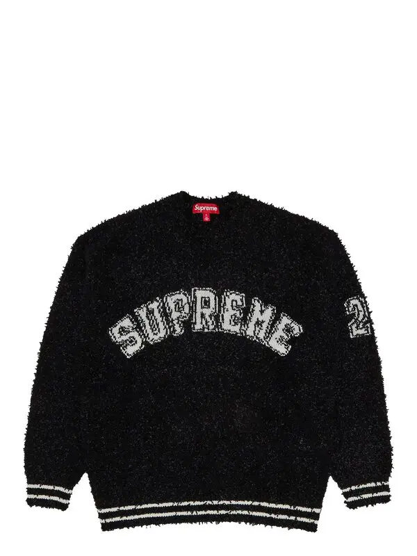 Supreme Textured Arc Sweater - Black