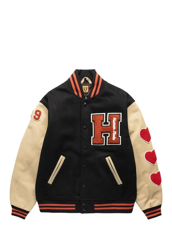 HUMAN MADE Varsity Jacket - Black