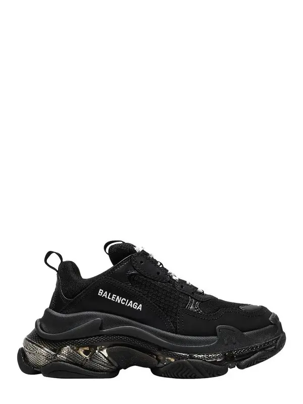 Balenciaga Triple S Sneaker With Clear Sole - Black