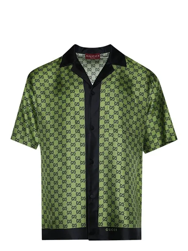 Gucci Disco Bowling Shirt - Blue