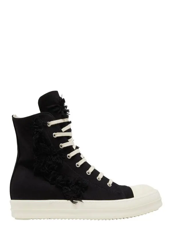 Rick Owens Strobe High-top Sneakers - Black