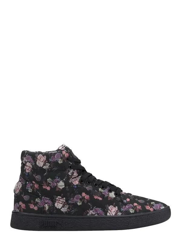 PUMA Tabitha Simmons Ralph Sampson Mid Floral High-top Sneaker - Black