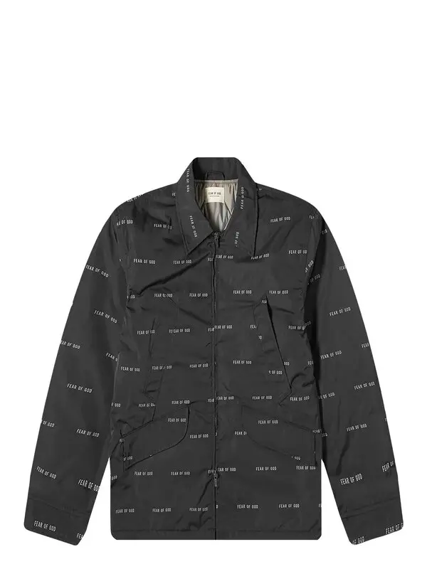 Fear Of God All Over Print Nylon Field Jacket - Black