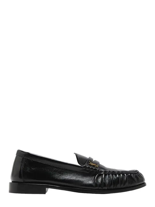 Saint Laurent Le Loafer Penny Slippers - Black