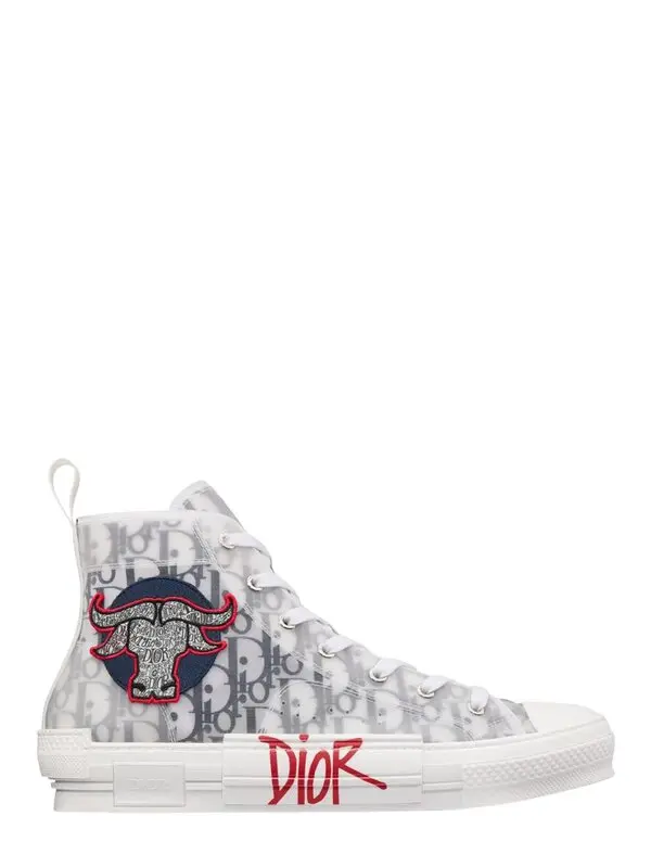 Dior Shawn Stussy X B23 High Top Sneakers - White