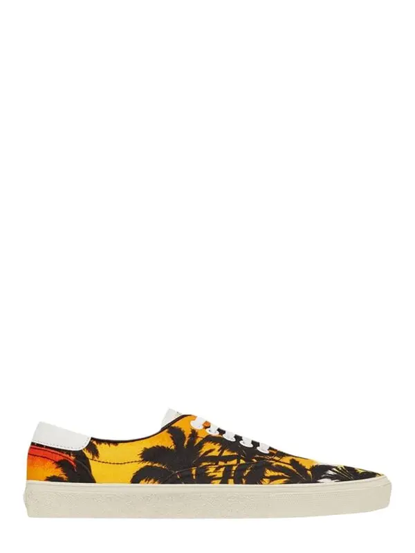 Saint Laurent Sunset Palm Skate Sneakers - Orange