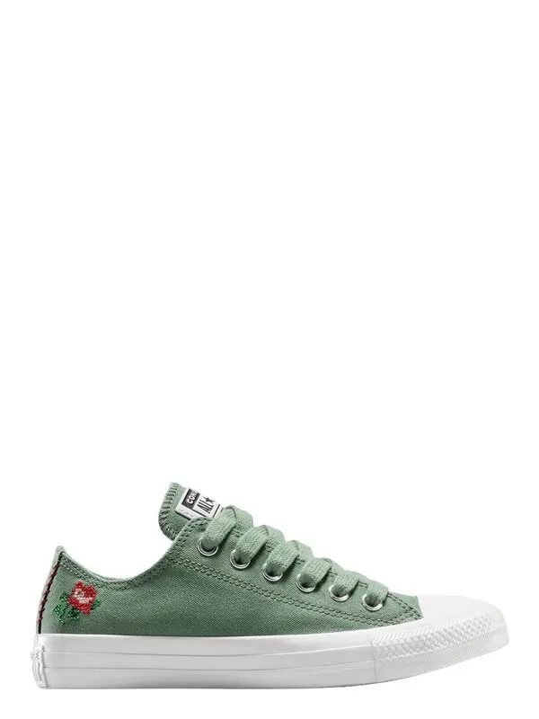 CONVERSE Chuck Taylor All Star Low 'cross Stitch Roses - Green