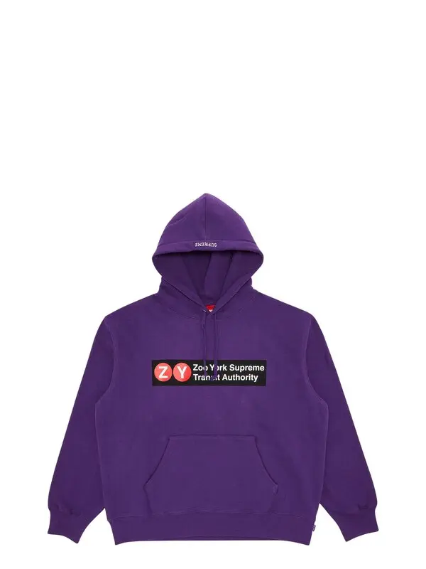 Supreme X Zoo York Hooded Sweatshirt - Purple