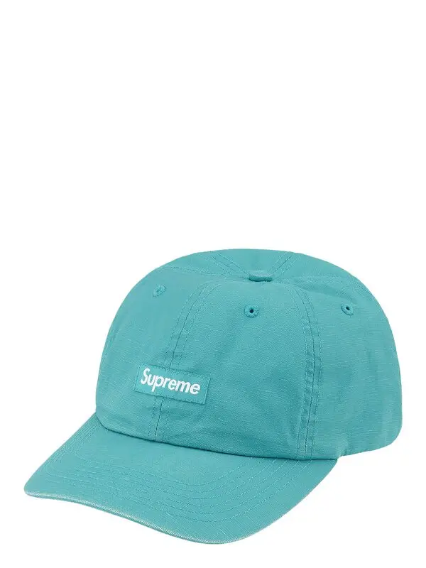 Supreme Small Box Coated Linen 6-panel - Teal