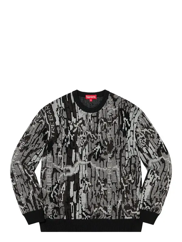 Supreme Trebark Camo Sweater - Black