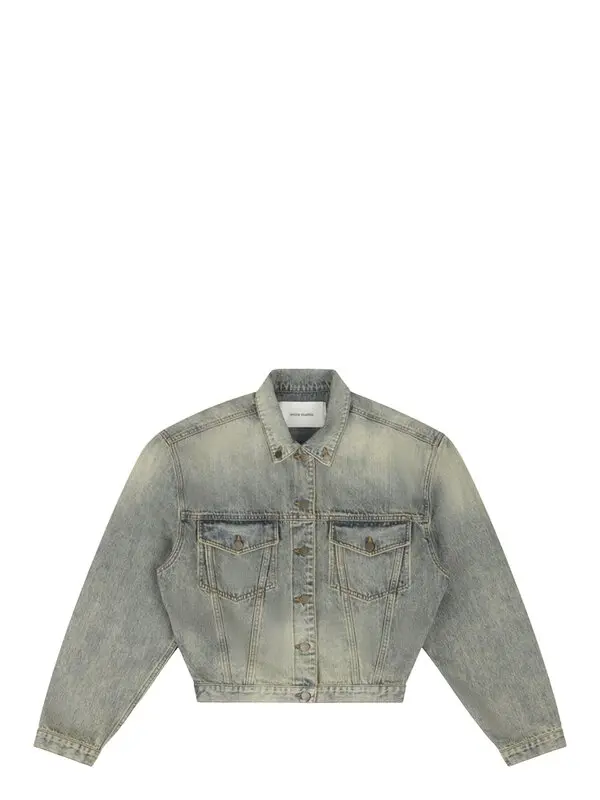 ENTIRE STUDIOS Shrunken Denim Jacket - Blue