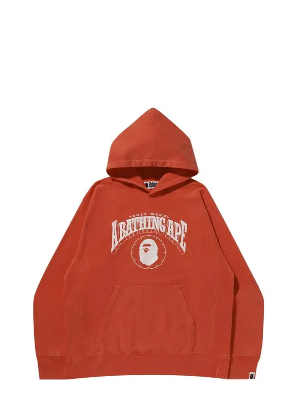 A BATHING APE Relaxed Fit Hoodie - Red