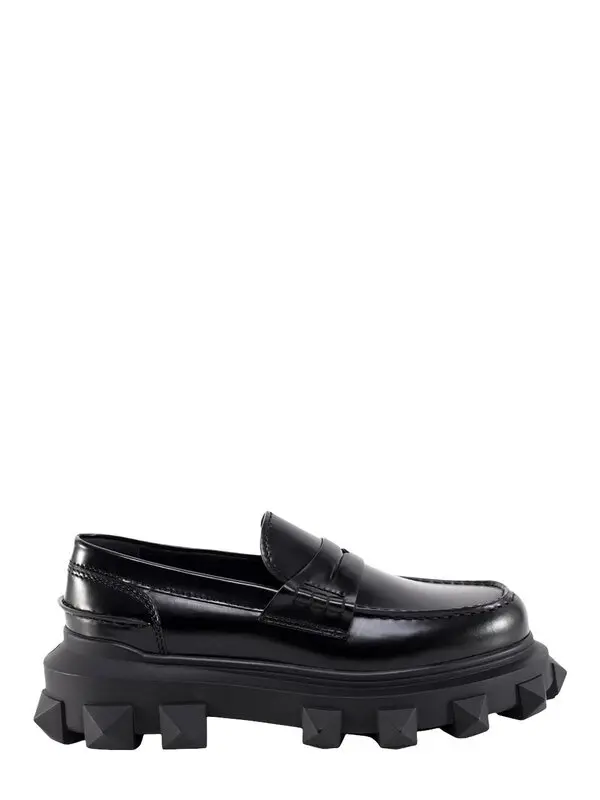 Valentino Garavani Trackstud Loafer - Black