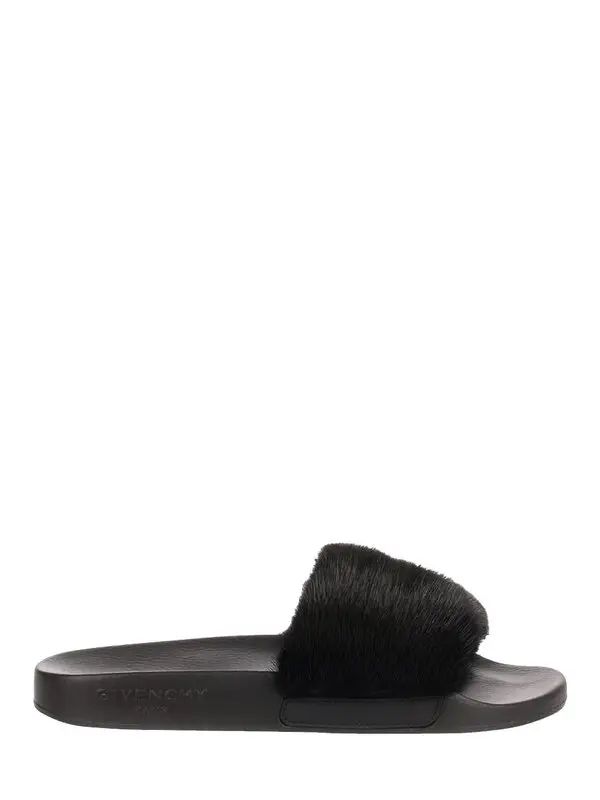 Givenchy Mink Slide - Black