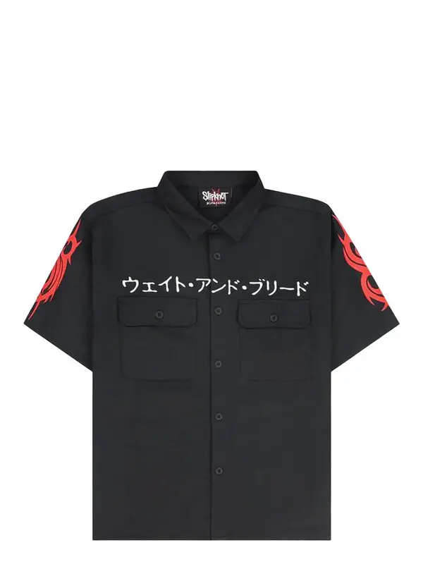 PLEASURES Bleed Work Shirt - Black