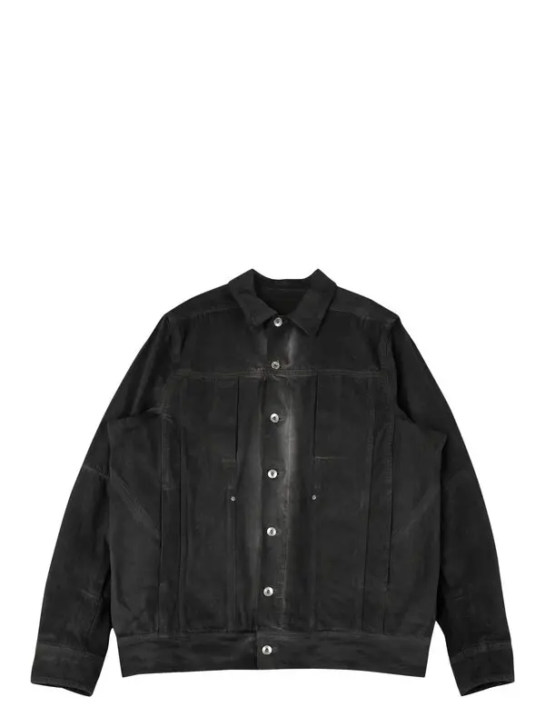 Rick Owens Denim Lido Work Jacket - Grey