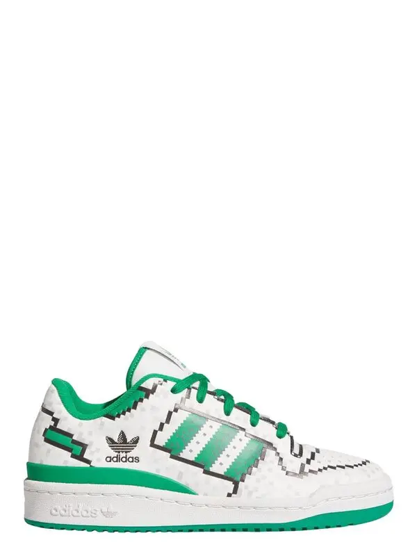 Adidas Forum Low Cl J 'pixelated' Sneakers - Green