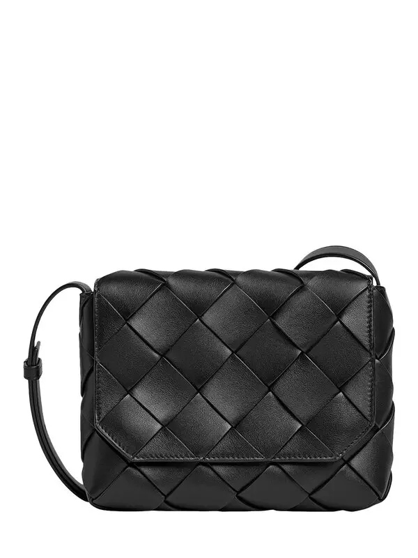 Bottega Veneta Diago Leather Crossbody Bag - Black