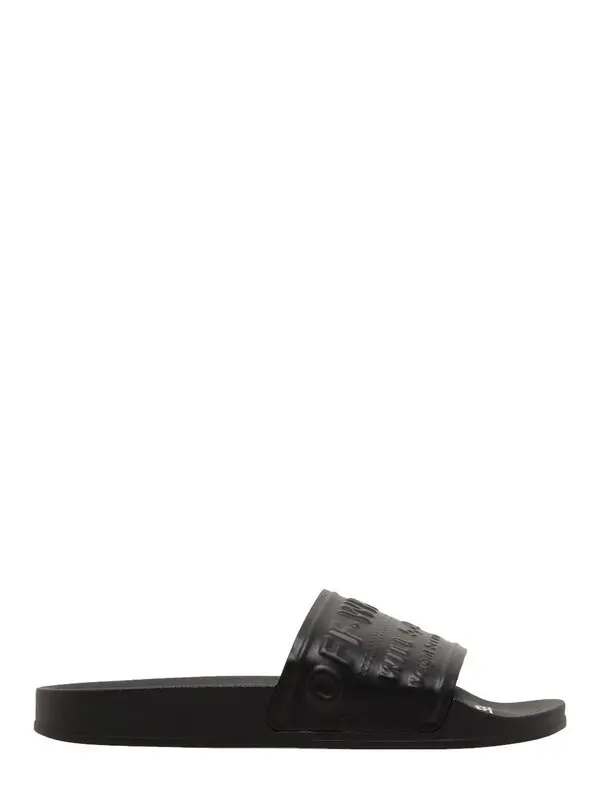 Off-White Pool Sliders - Black