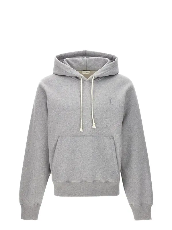 Saint Laurent Cassandre Hoodie - Grey