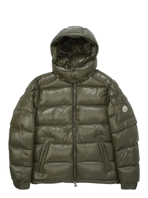 Moncler Maya Hooded Puffer Jacket - Green