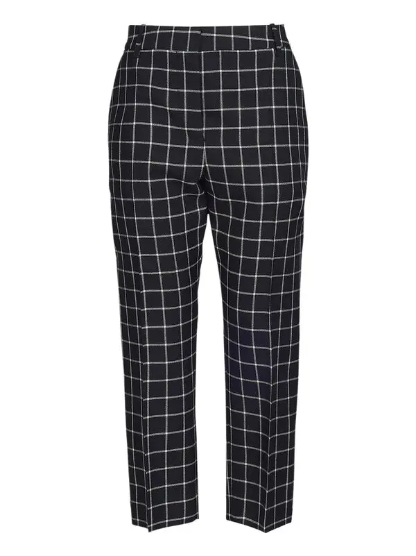 Marni Wool Check Pant - Black