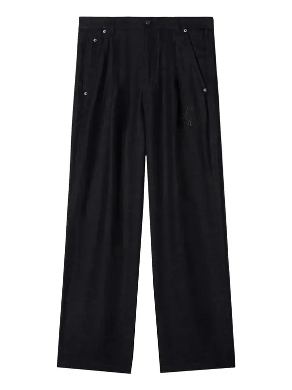 Off-White Wide Leg Trousers - Black