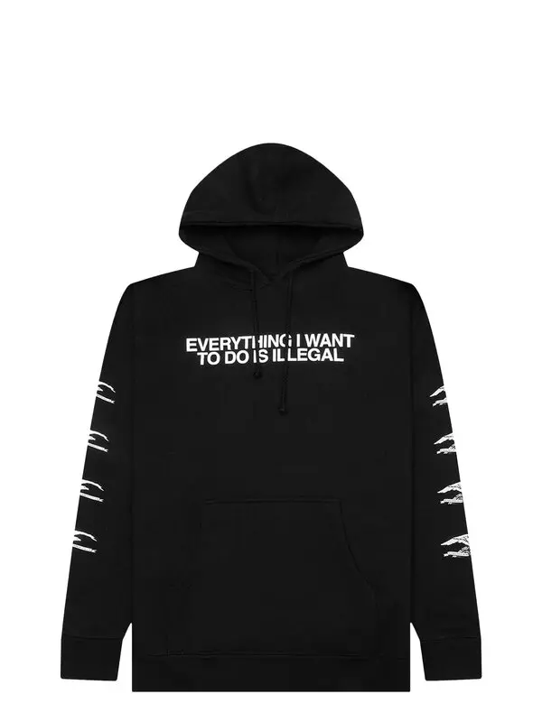 PLEASURES Illegal Hoodie - Black