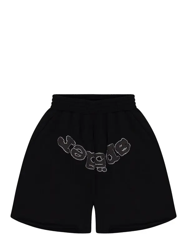 SP5DER Aop Web V2 Sweatshort - Black