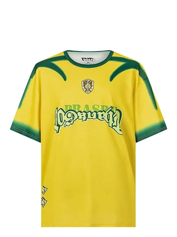 CACTUS JACK BY TRAVIS SCOTT Brazil Soccer Jersey - Yellow