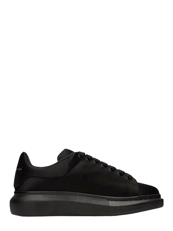 Alexander McQueen Oversized Satin Sneakers - Black