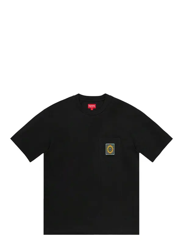 Supreme Crest Label Pocket Tee - Black