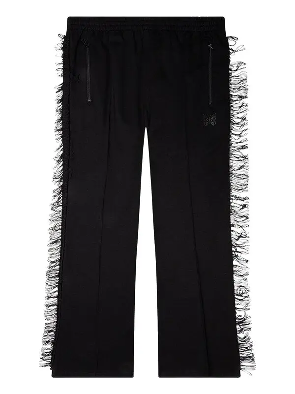 Needles Rayon Jersey Fringe Boot-cut Track Pant - Black