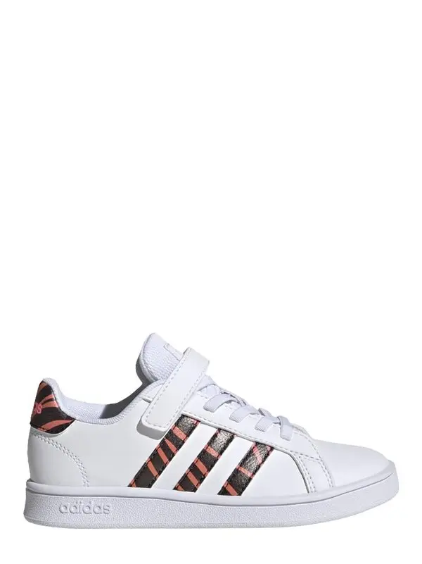 Adidas Grand Court J 'tiger Stripes - White