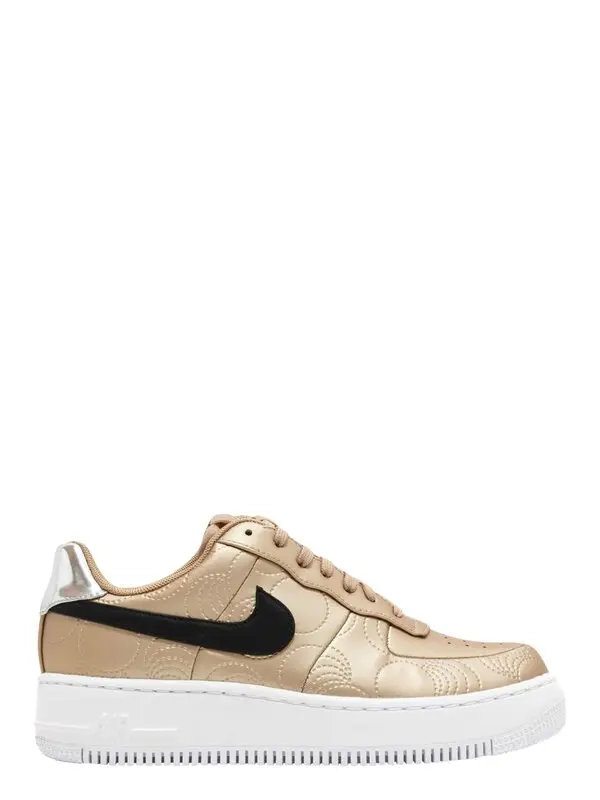 Nike Air Force 1 Upstep Lotc Qs 'beijing' Sneakers - Gold