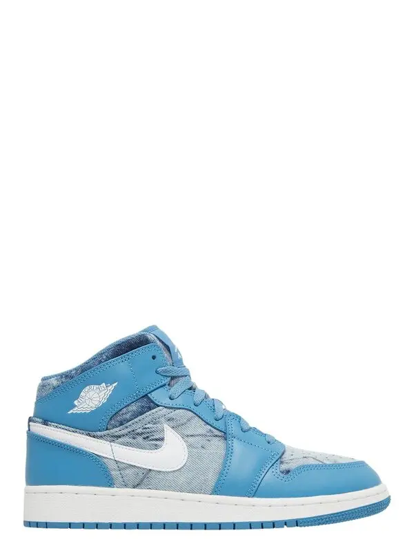 JORDAN 1 Mid Gs 'washed Denim - Blue