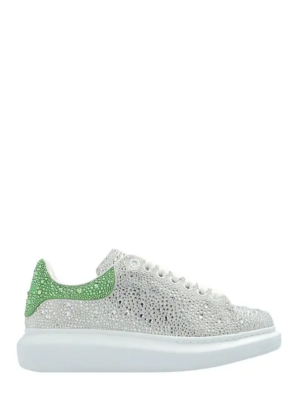 Alexander McQueen Oversized Crystal Embellished Sneakers - White
