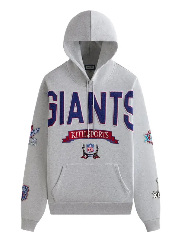 Kith 47 For The Nfl: Giants Nelson Hoodie - Grey