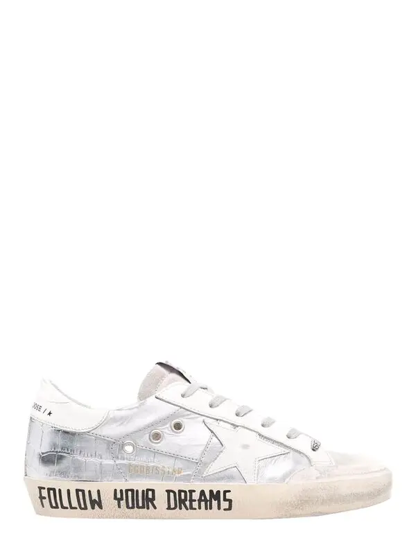 GOLDEN GOOSE Superstar Penstar Sneakers - Silver